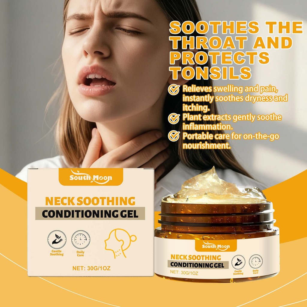 Neck Care Gel 30g with Menthol, Ginger & Honey - Cooling & Warming Dual ...
