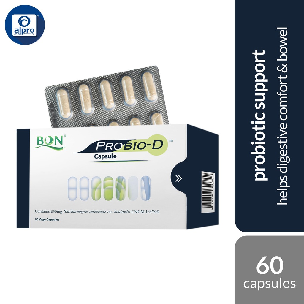 TCK BON PROBIO-D 60 Capsules | Helps Digestive Comfort & Bowel | Shopee ...