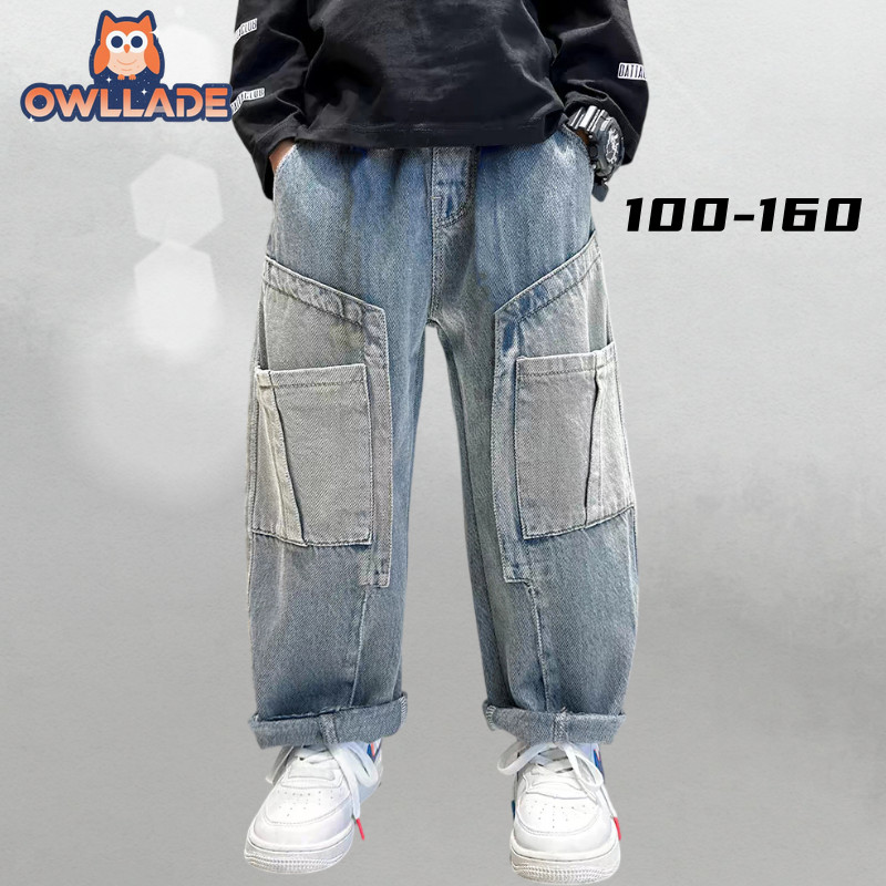 OWLLADE Beggy Baggy Jeans for 12 Years Old Kids Teens Denim Pants for ...