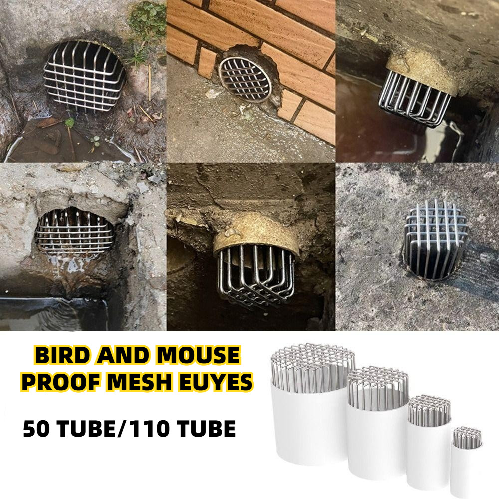 Stainless Steel Sewer Pipe Filter Floor Drain Mesh Anti-Rat/Bird Net ...