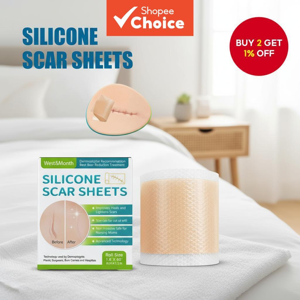 West&Month Silicone Patches for Scar Removal and Skin Smoothing Patch ...