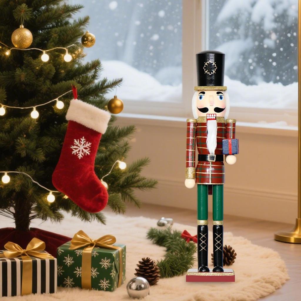 [lzdjlmy1zs] Wooden Nutcracker Traditional Small Puppet Toy Tabletop ...