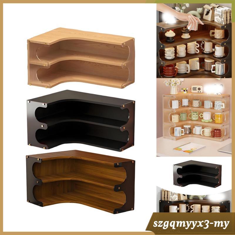 [Toolroom] Corner Shelf Wooden Storage Rack Organization Space Saving ...