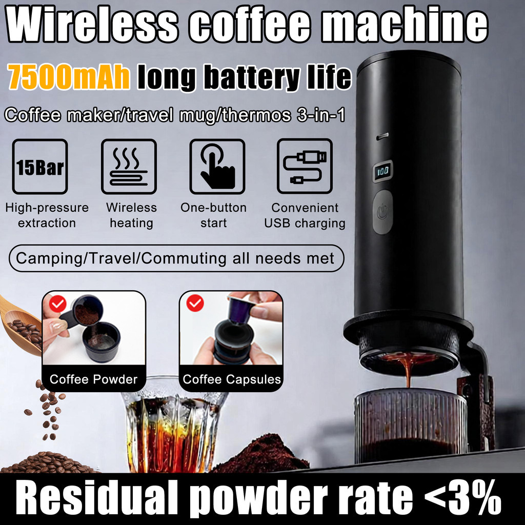 3 in 1 portable capsule coffee machine American Italian espresso ...