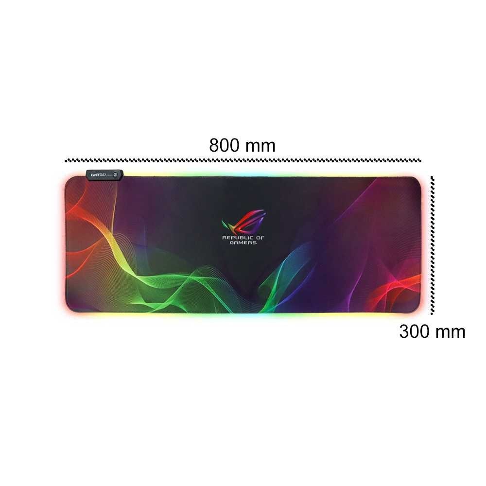 TaffGO Illuminated RGB Gaming Mouse Pad 800x300x3mm RGB Gaming Mouse ...