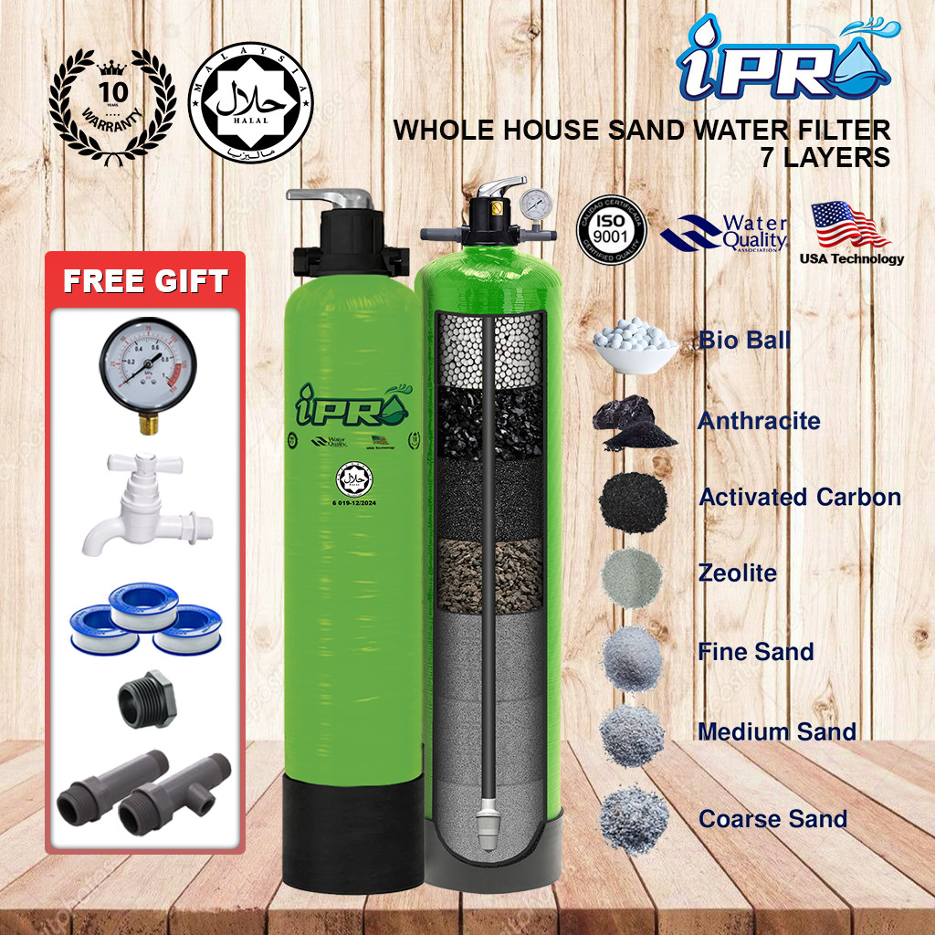 iPRO Outdoor Sand Filter 7 Layers Filtration System - Green - Jakim ...