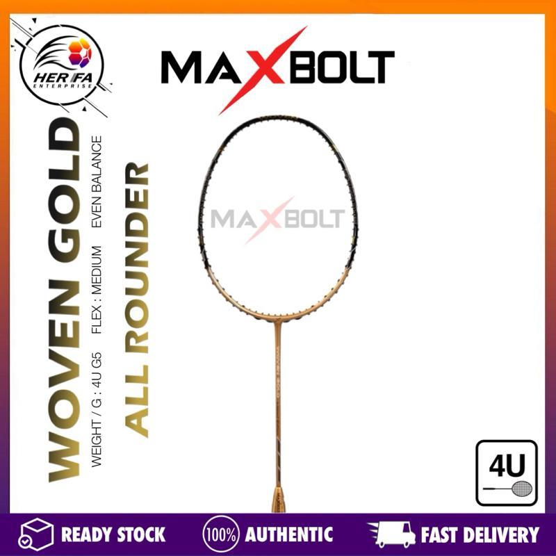 MAXBOLT Woven Gold Limited Edition 4UG5 Badminton Racket Max Tension ...