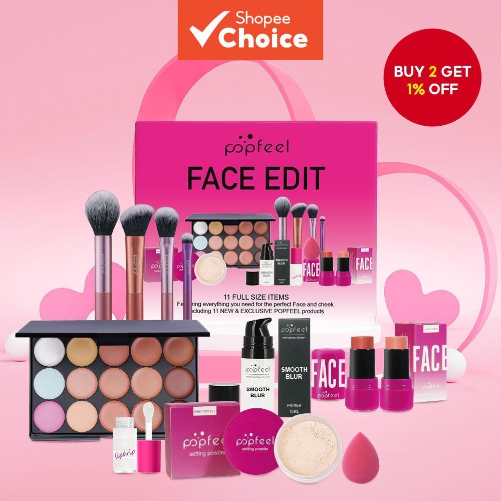POPFEEL 11-piece Christmas Makeup Set for Girlfriend (Cosmetics Gift ...