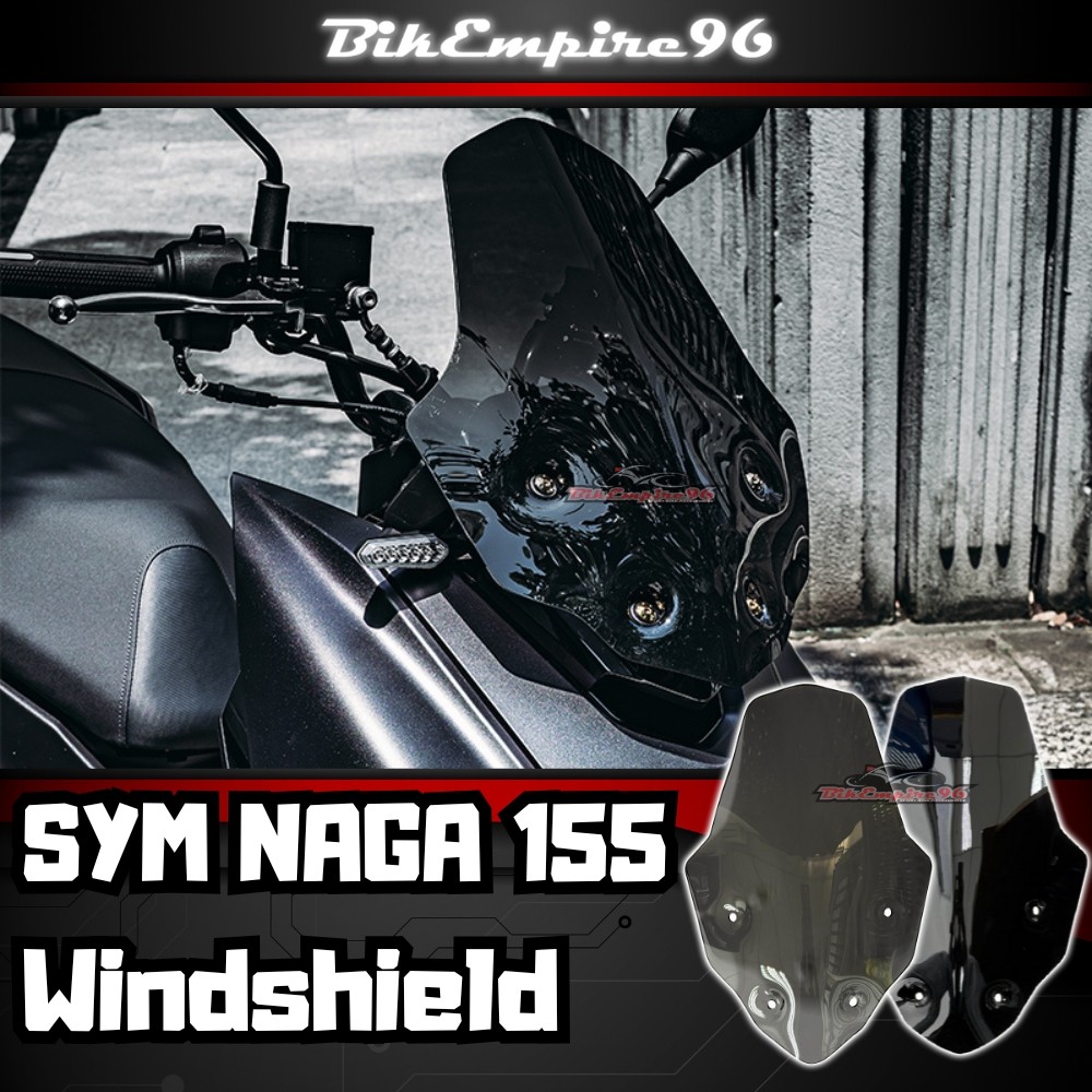 SYM NAGA 155 Windshield Sport Deflector Front Windshield Wind ...