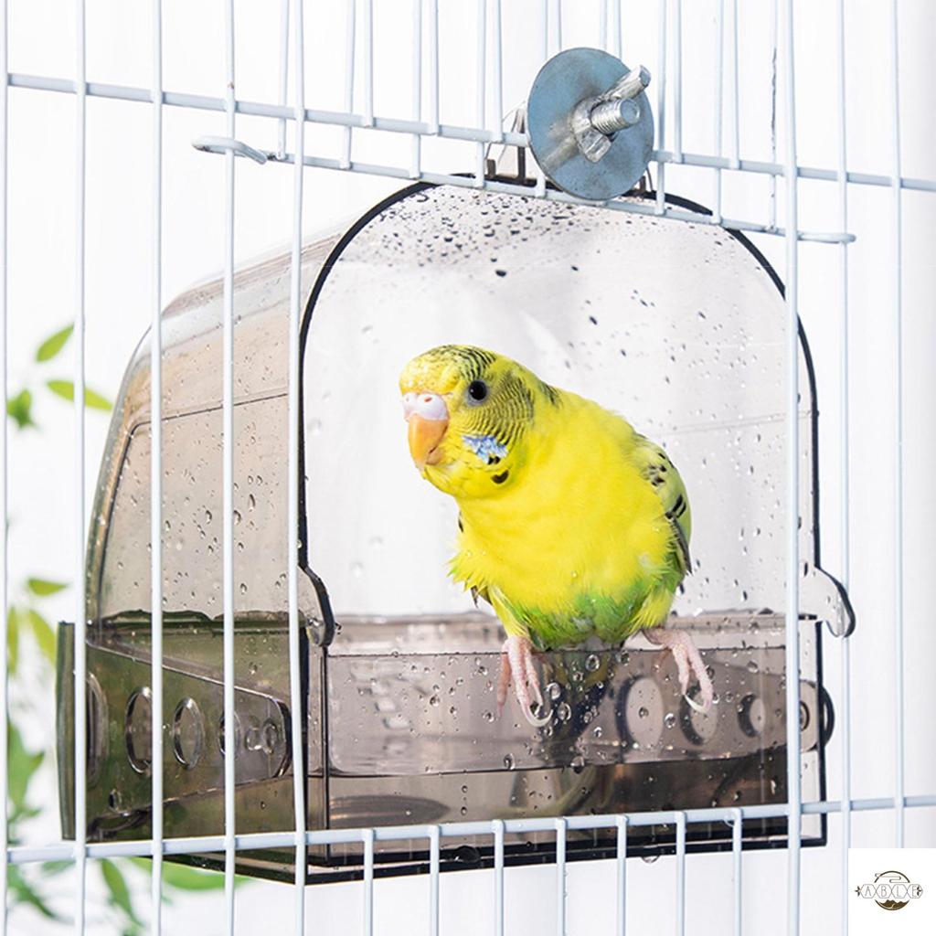 Large Transparent Bird Bath Box Slide-Out Tray Design Transparent Bird ...