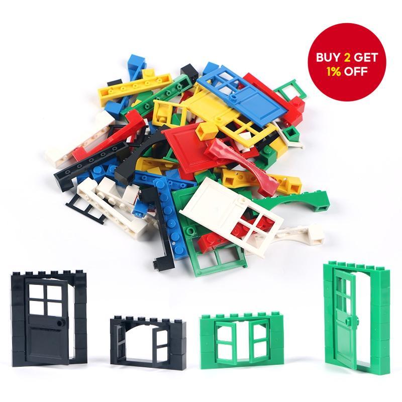 102pcs Door Window Bricks Bulk DIY Building Blocks Set Compatible with ...