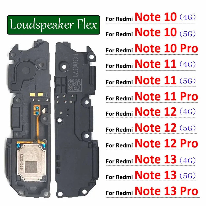 New Loudspeaker For Xiaomi Redmi Note 10 10s 11 11s 12 12s 13 Pro 4G 5G ...