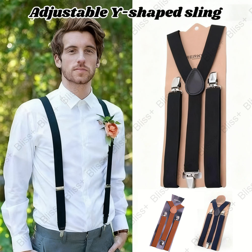 Adult Adjustable Suspenders Wedding Party Suit Skirt Braces Straps ...