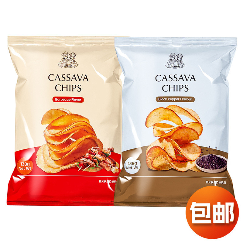 Indonesia Imported LERNA LERNA Tapioca Chips g Black Pepper Barbecue ...