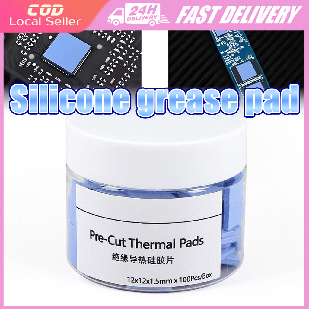 100PCS Thermal pad CPU And GPU Cooling Heat Conduction Insulation ...