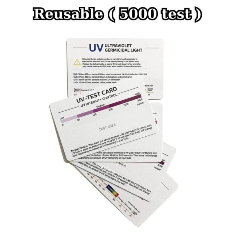 UV Test Card/Reusable UV Test Plastic Card Reusable Plastic UV Test ...