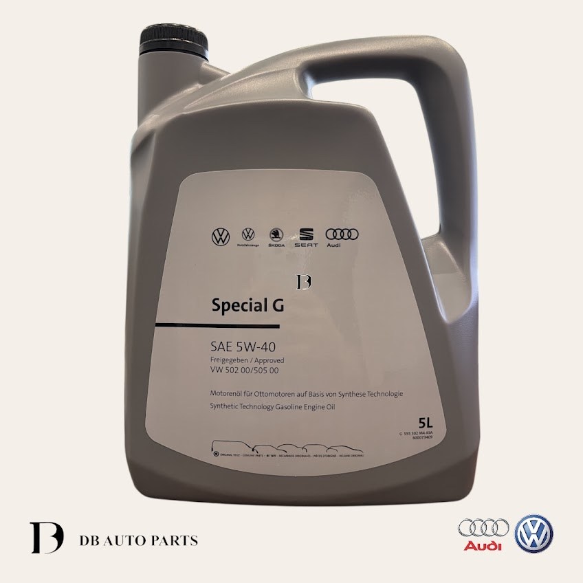 ORIGINAL AUDI VOLKSWAGEN SPECIAL G ENGINE OIL 5L (5W40)(GS55502M4 ...