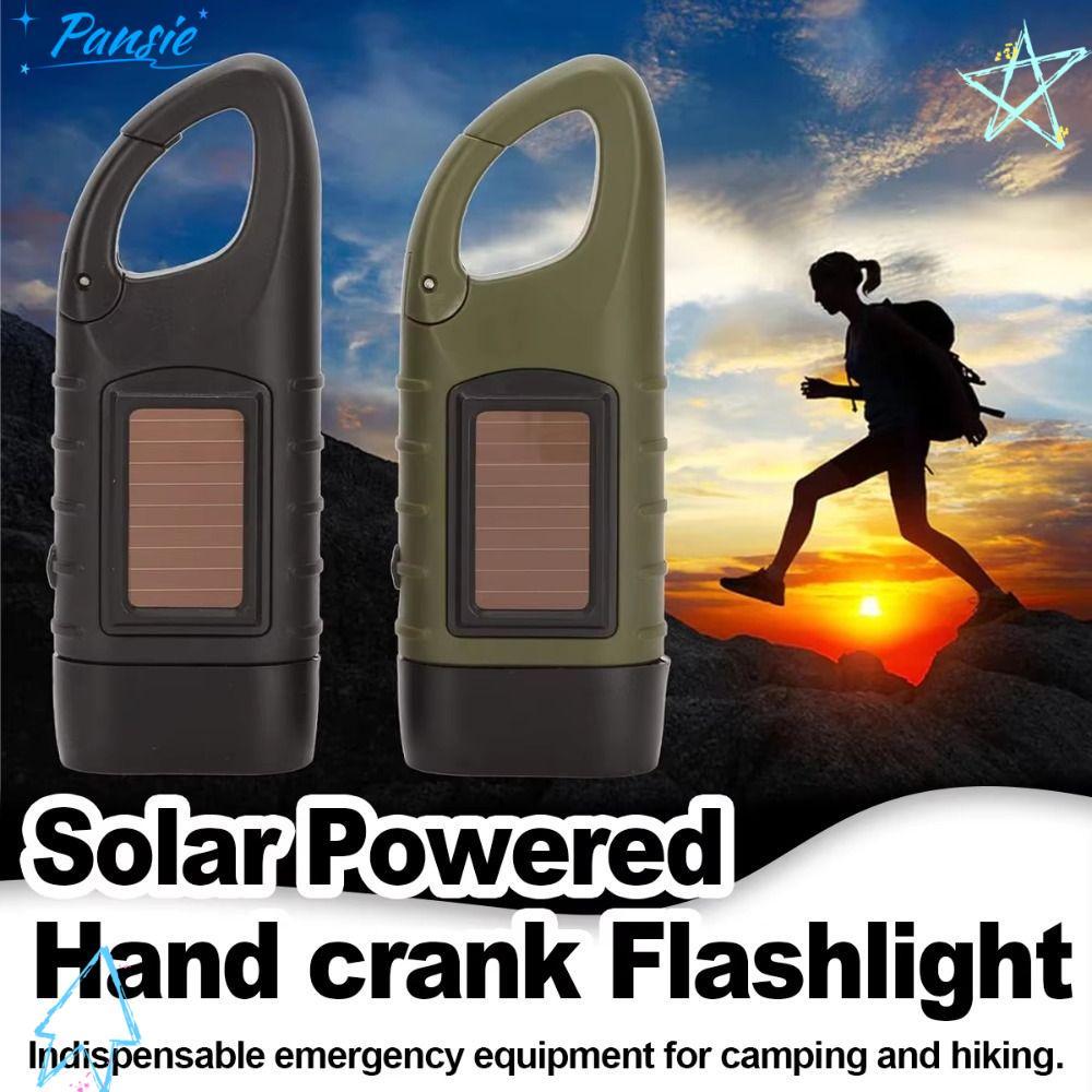 PANSIE Powered Torch, Hand Crank Hand Press LED Flashlight ...