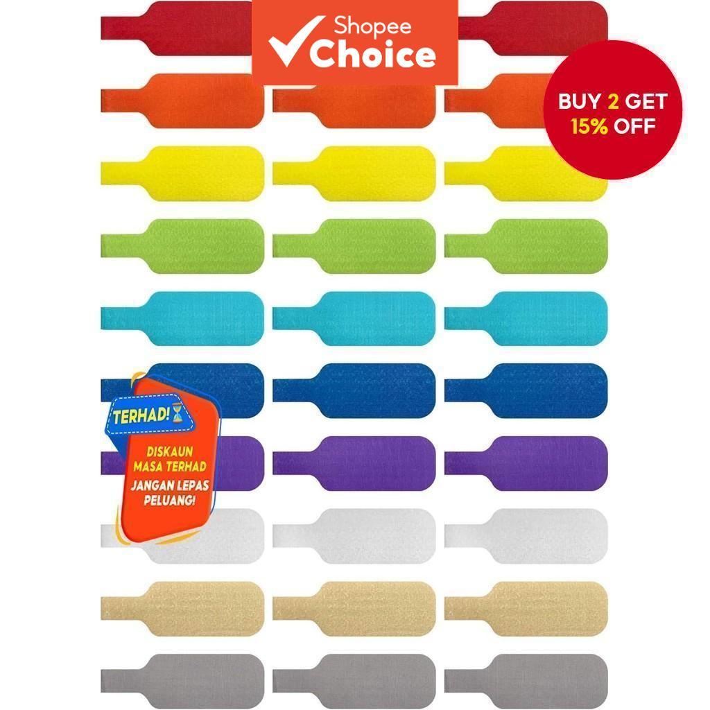 Colorful Self-Adhesive Cable Labels - Nylon Wire Stickers for Easy ...