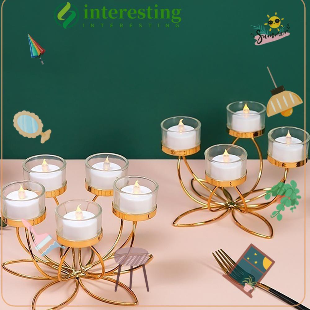 INTERESTING Candlestick Holder, Ornaments Holder Candlelight Dinner ...