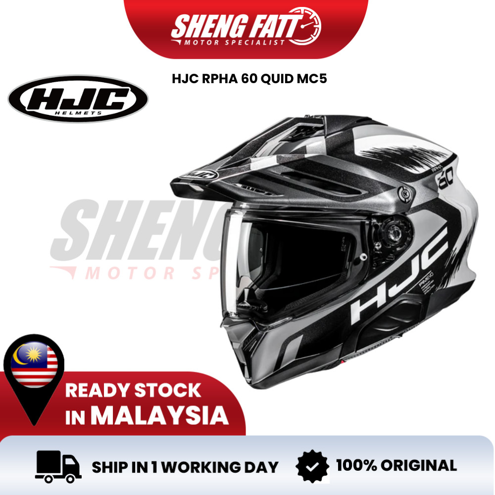 HJC RPHA 60 QUID MC5 Full Face Adventure Helmet Motocross Helmet with ...