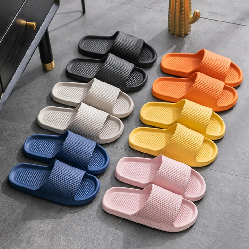 Slipper Pillow Anti Slip Unisex Cloud Air Slide Slipper Thick Sole ...
