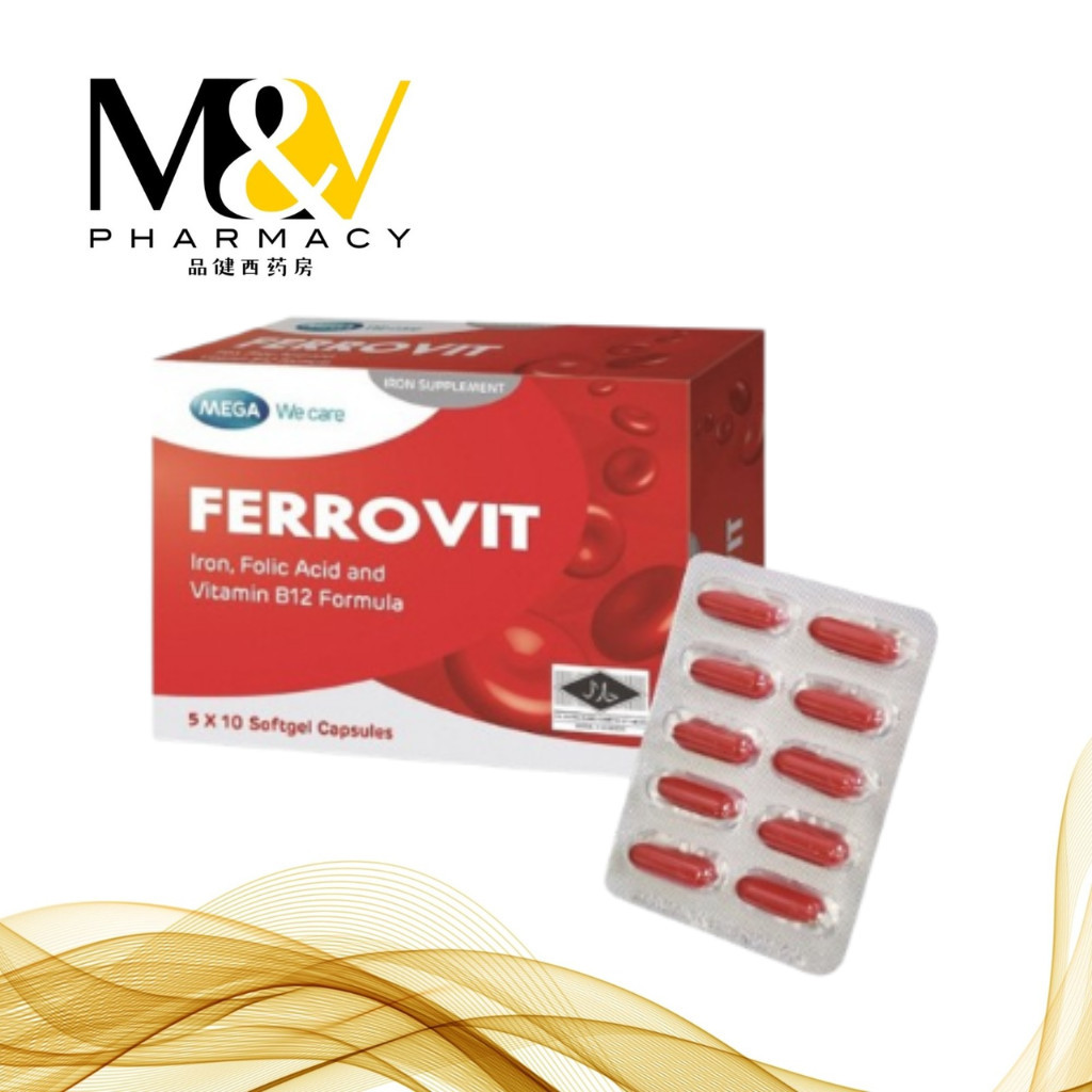 MEGA FERROVIT SGELS 50S EXP08/2026 | Shopee Malaysia