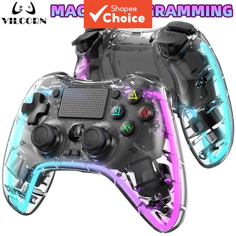 VILCORN Wireless Elite Game Controller for PS4 Slim/Pro Colorful ...