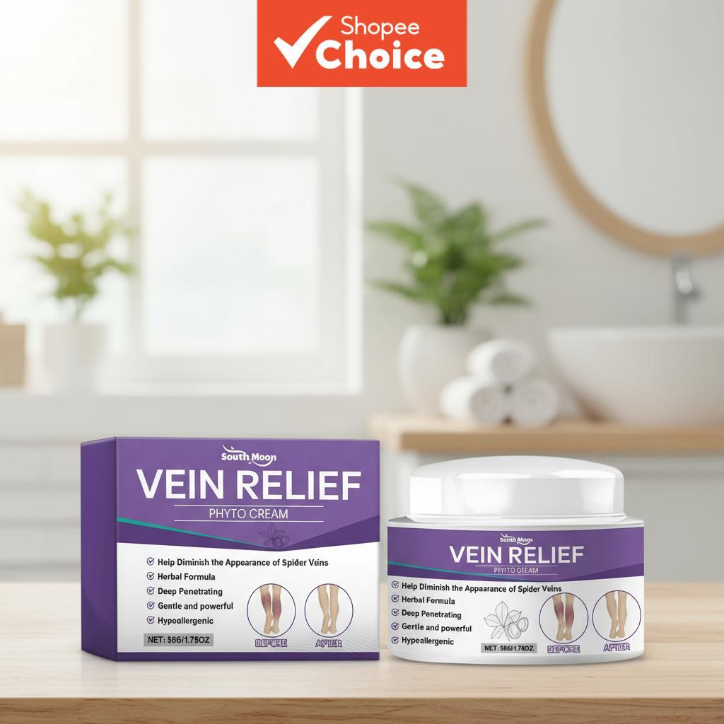 SOUTH MOON Cream for Varicose Veins and Spider Vein Removal – Gentle ...