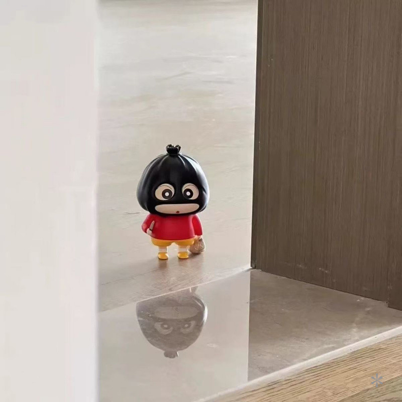Patung Koleksi Watak Dull Crayon Shin-chan Bertopeng, Hiasan Meja ...
