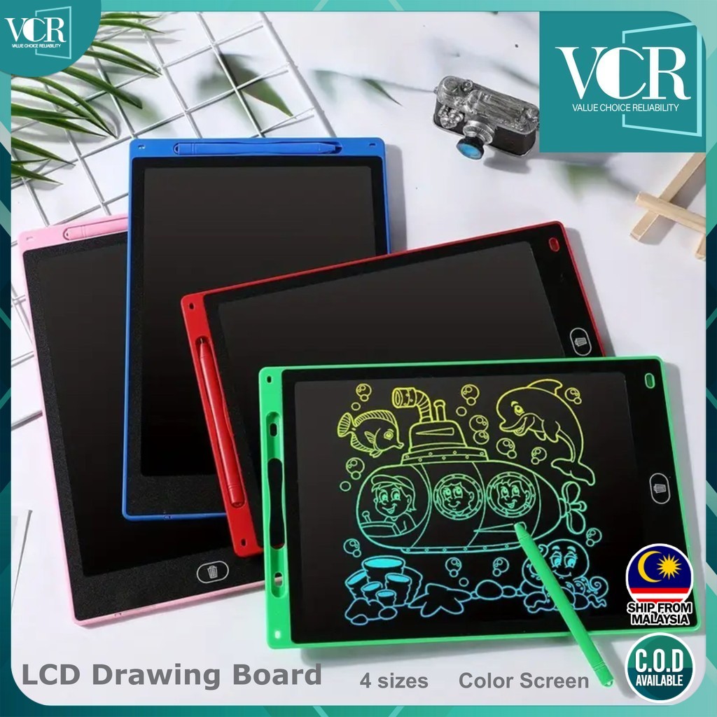 VC Art Kids LCD Writing Tablet - Paperless Drawing & Writing Board with ...
