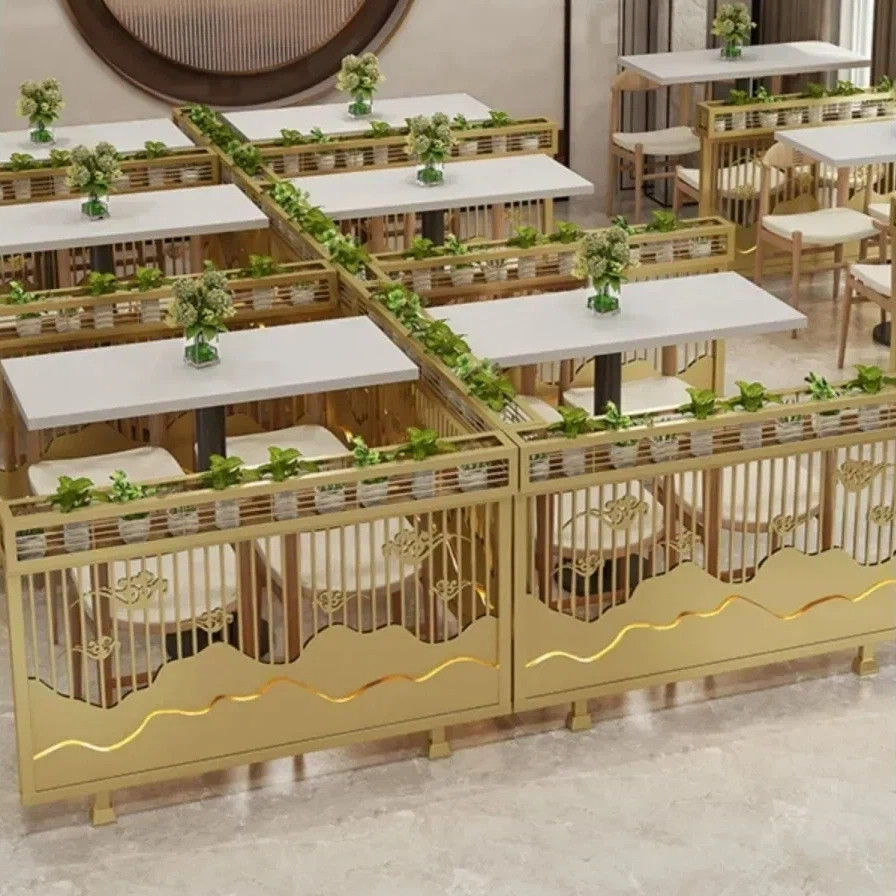 Partition deck fence screen hot pot restaurant hotel lobby low ...
