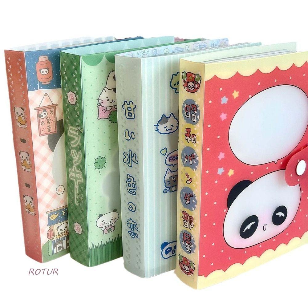 ROTUR A6 Storage Binder, Clover Design Fixed-page Stickers Binder, For ...