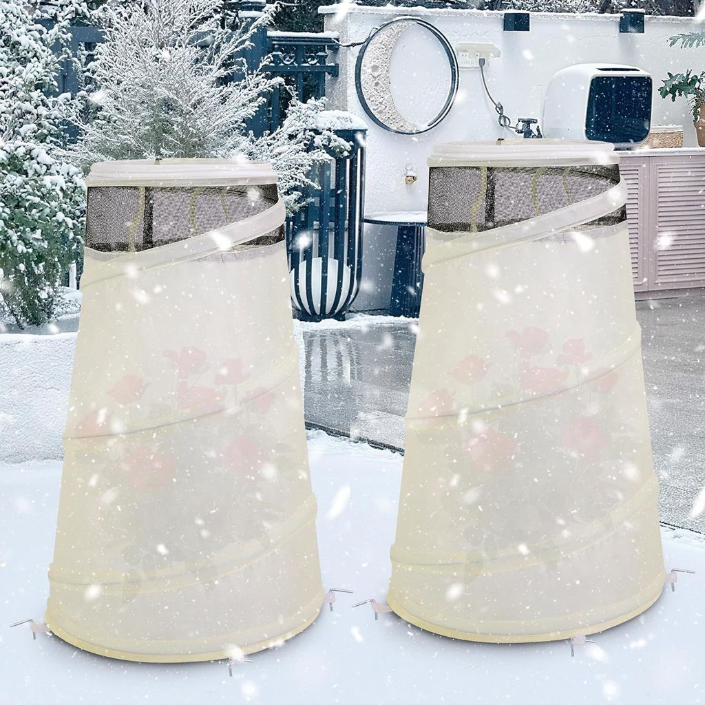 Plant Flower Tent Cold-Proof Frost-Proof Protective Cover Vegetarian ...