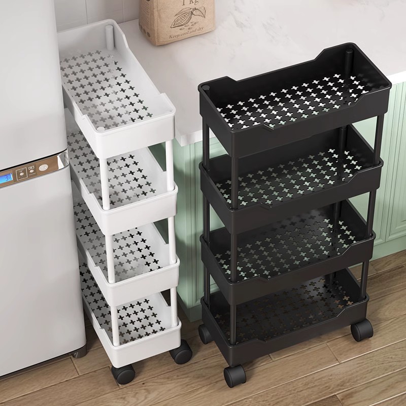 Gap storage rack floor to ceiling multi story kitchen narrow gap ...