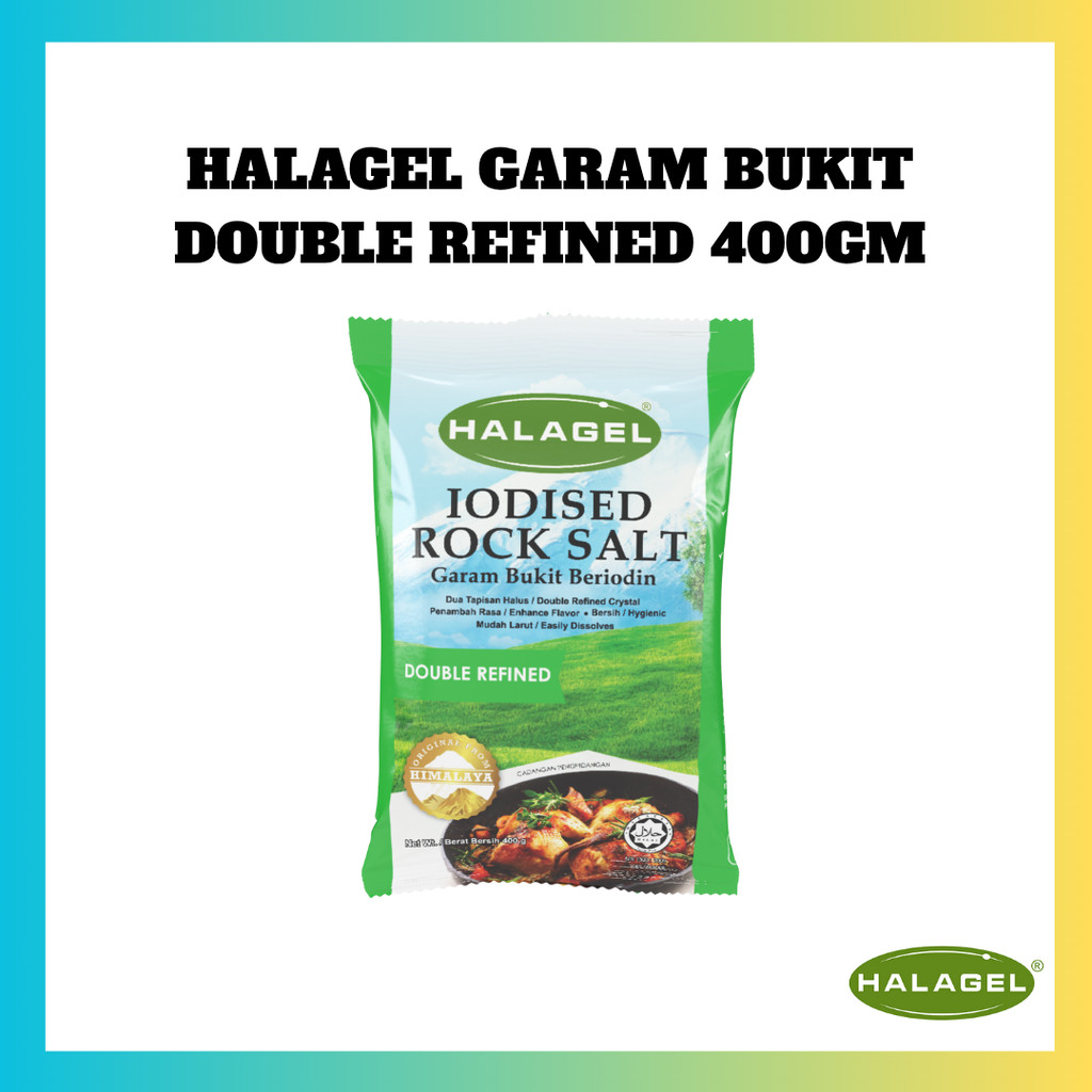 Halagel Himalaya Iodised Rock Salt - Double Refined (400g) | Shopee ...