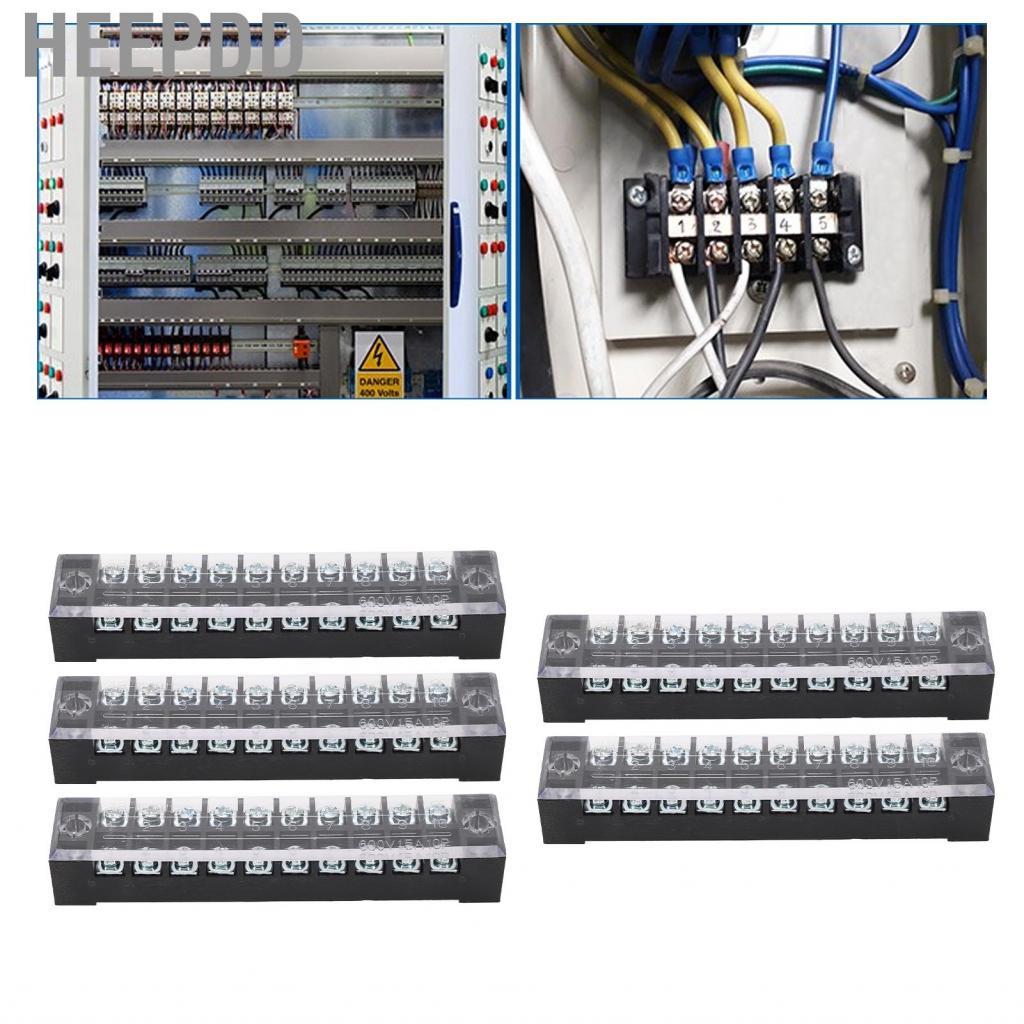 HEEPDD Terminal Block Connector Dual Row Screw Flame Retardant 600V Kit ...