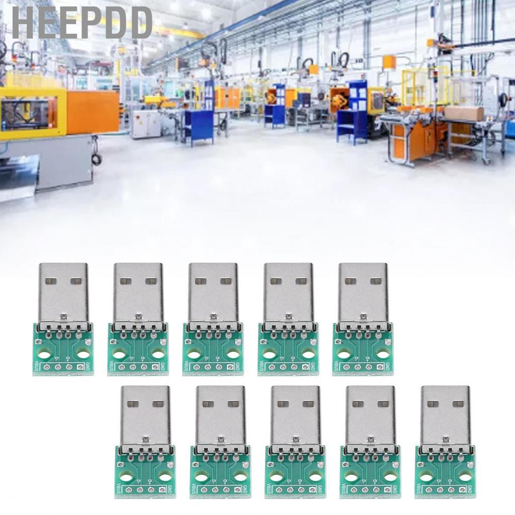 HEEPDD 10Pcs USB Type A Male Plug to DIP Adapter Board 4 Pin 2.54mm ...