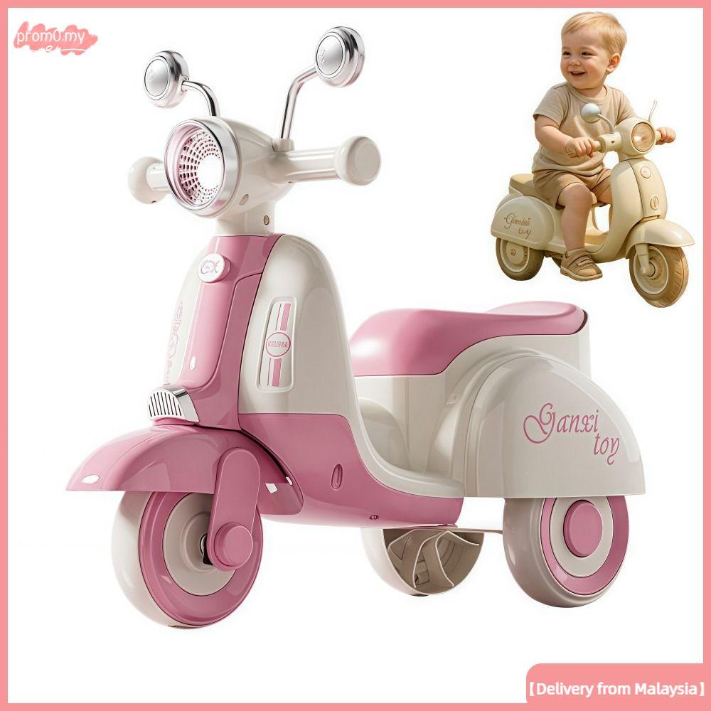 PROM Children Balance Motorcycle, with Music Light Three Wheels Baby ...