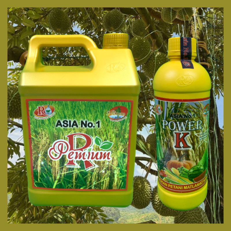 5L R PREMIUM FREE 1L POWER K ASIA NO 1 Baja Buah/Vitamin Padi/Baja Padi ...