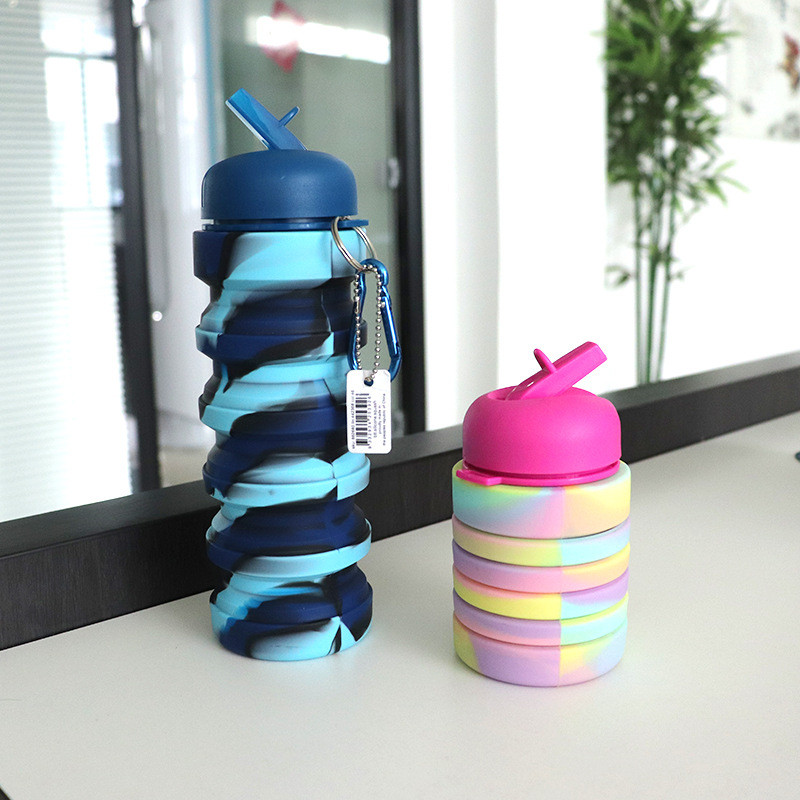Smiggle Silicone Foldable Water Cup Sports Camouflage Water Bottle ...
