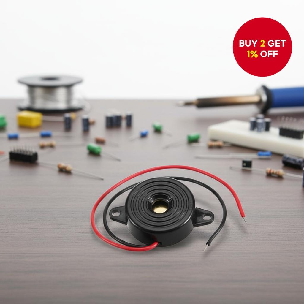Durable 3-24V Piezo Electronic Buzzer Alarm 95DB Continuous Sound ...