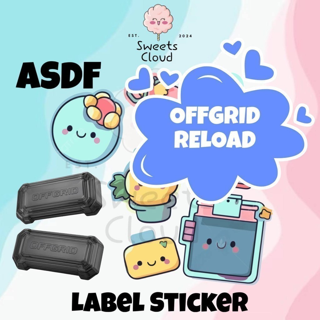 【100% ORIGINAL】RELOAD cute FLV fruit cartoon stickers 1.2CM - 12CM ASDF ...