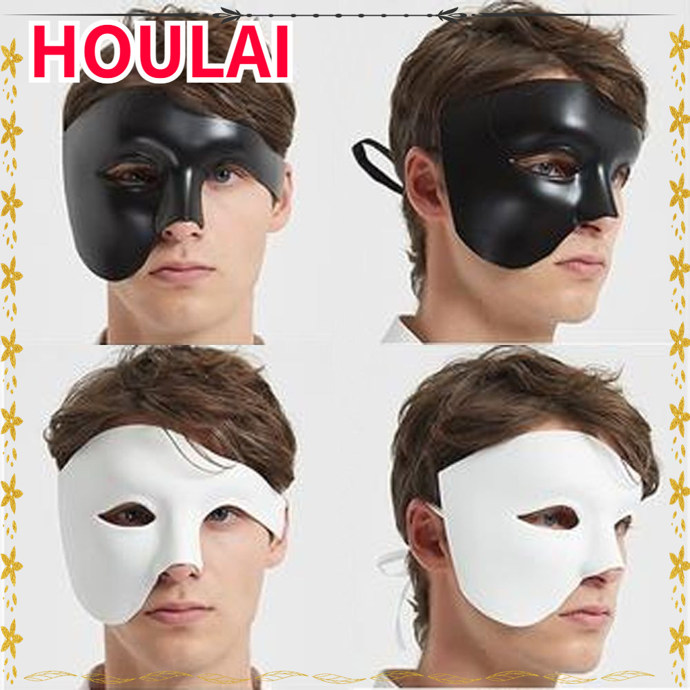 HOULAI Masquerade Cosplay , Thickened Durable Phantom Half Face ...
