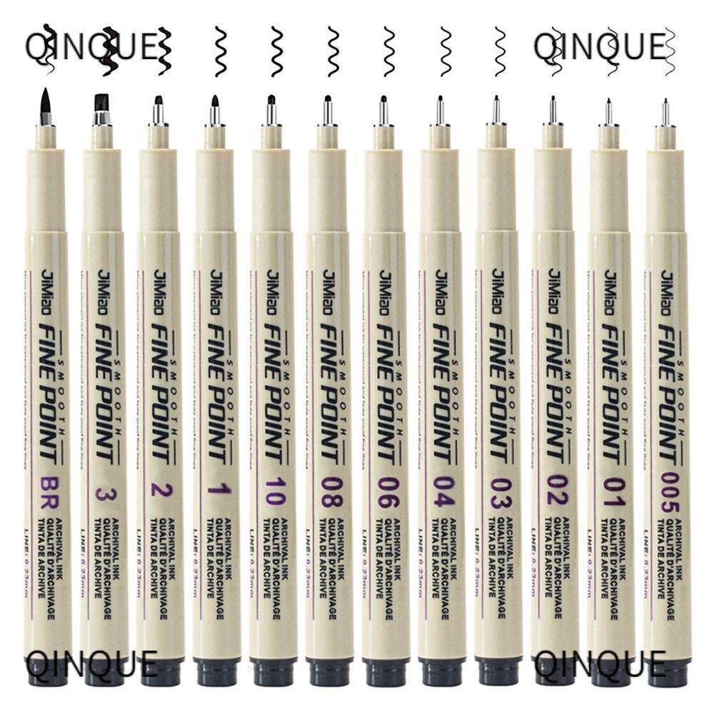 QINJUE 1Pcs Ink Marker Pen, Micron Art Supplies Drawing Pen, Hook Line ...