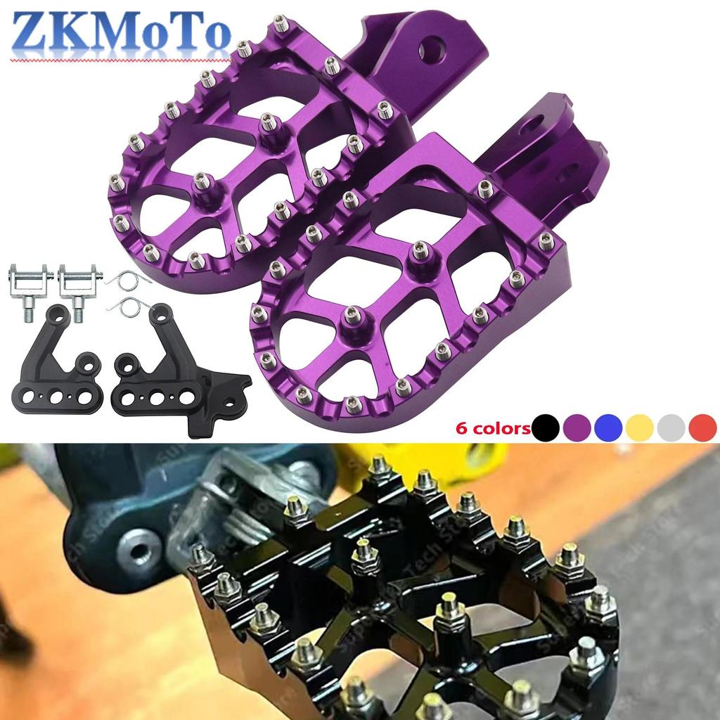 CNC Aluminum Foot Pegs Rests Pedals Footpegs Bracket For Sur Ron Surron ...