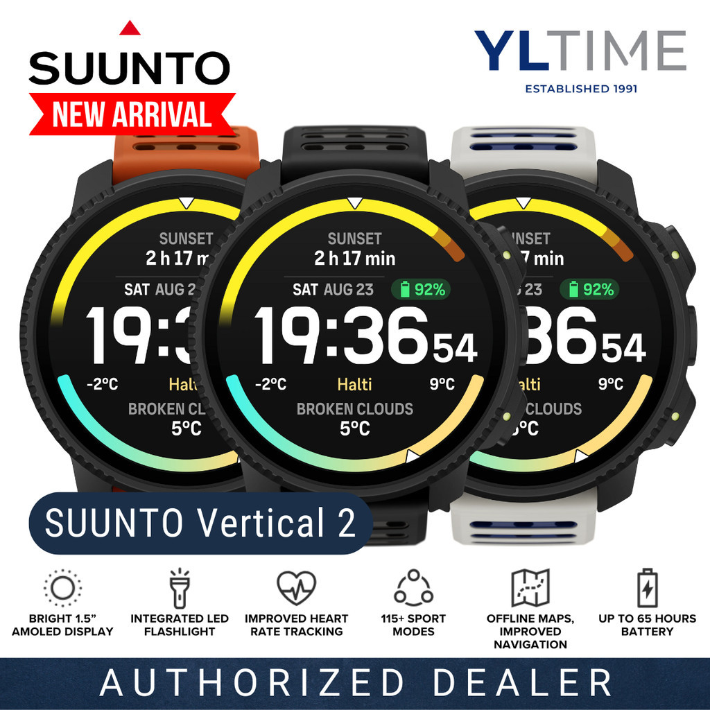 [NEW] Suunto Vertical 2 - 1.5" AMOLED Touchscreen Display, LED ...
