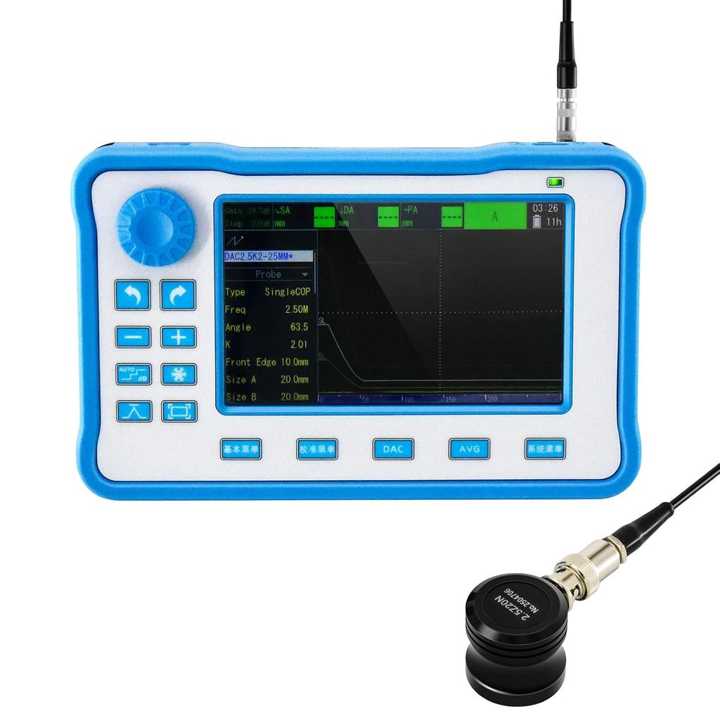 GOYOJO GUF750 Ultrasonic Flaw Detector - Portable UT Thickness Gauge ...