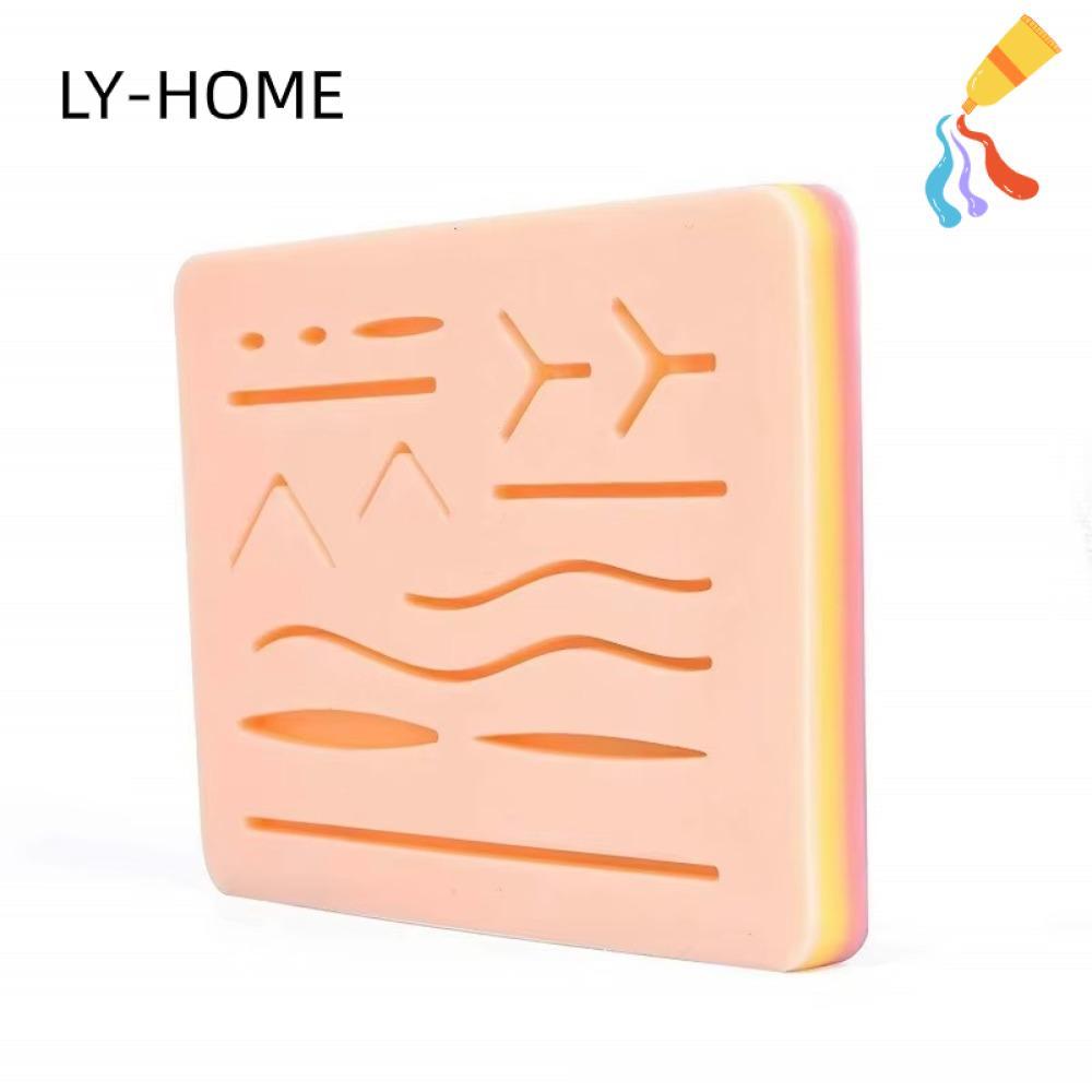 LIAOYING Silicone Skin Pad, Surgical Wound Practice Training Kit Suture ...