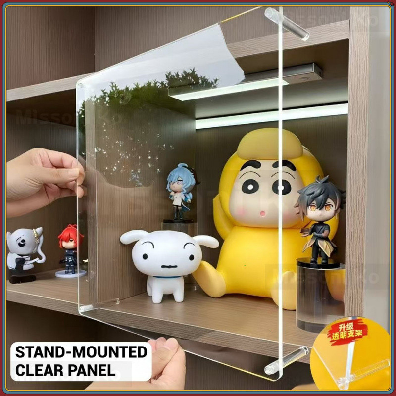 Acrylic Cabinet Door Dustproof Flip-Up Glass Door Panel Cover No ...